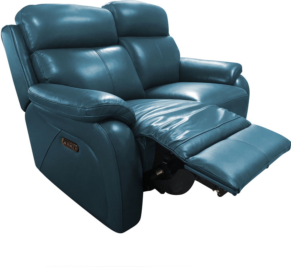 Dante 2 Seater Double Power Recliner Sofa with Adjustable Headrests and ...