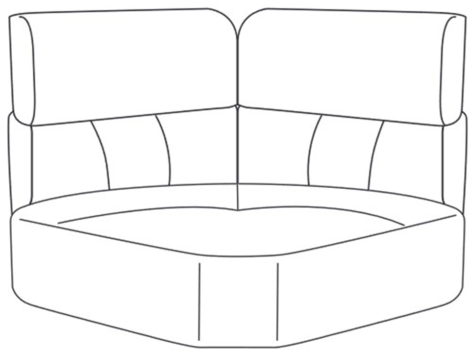 Calgary 2 Seater Square Corner Section - Fairway Furniture