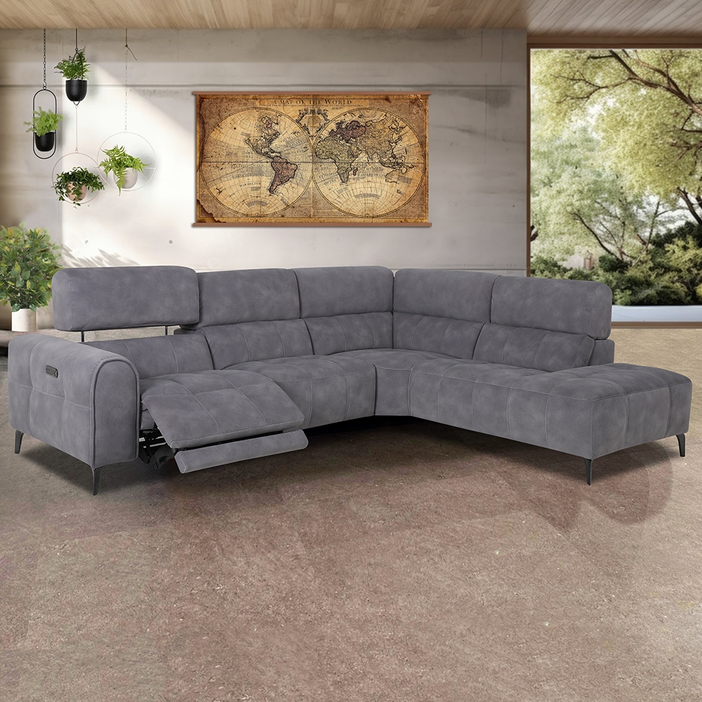 Calgary Chaise Group -Small 2.5 Str Power Recliner Section Left Hand ...