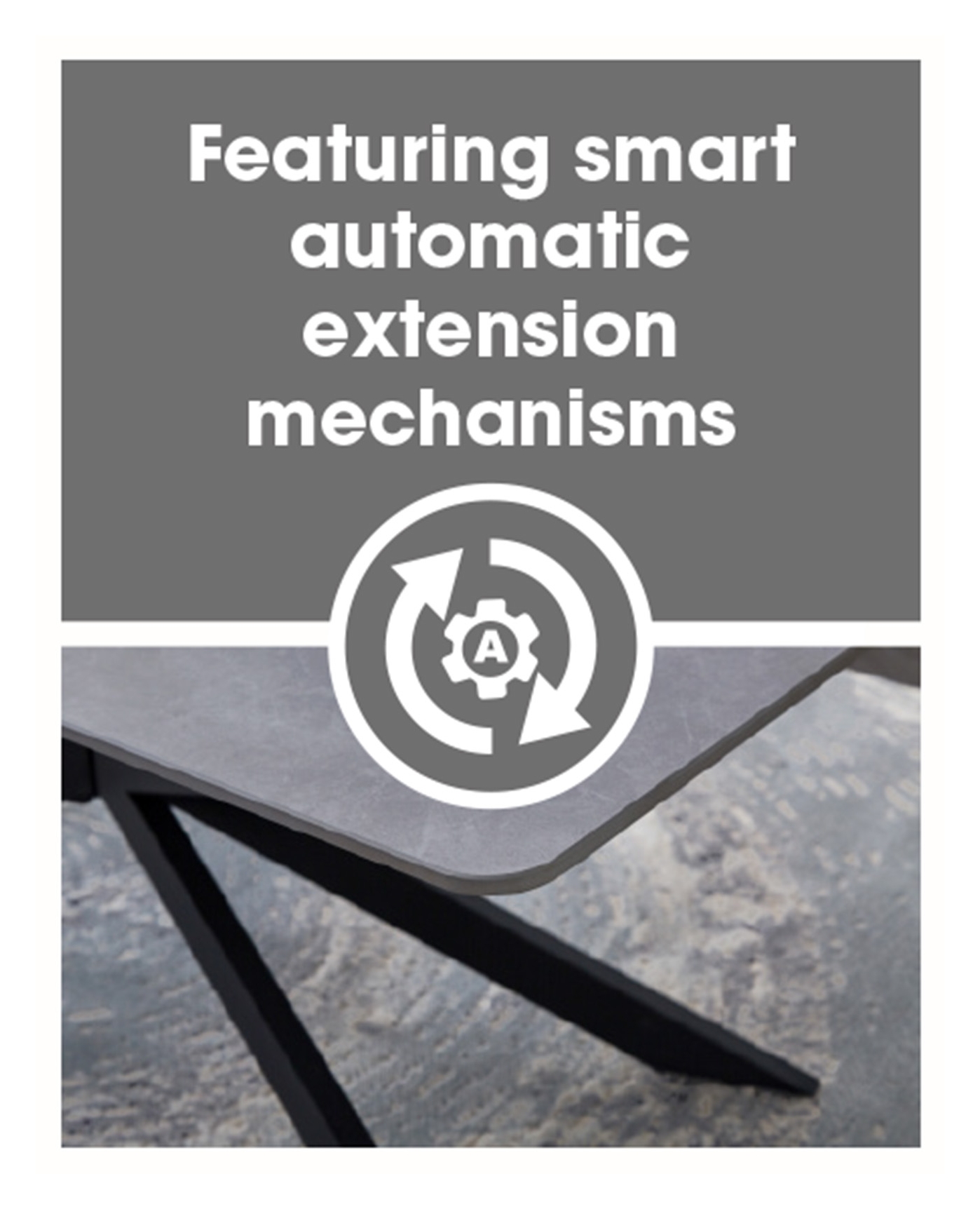 Feels Like Home Artemis Automatic Extending Dining Table (160cm - 200cm ...