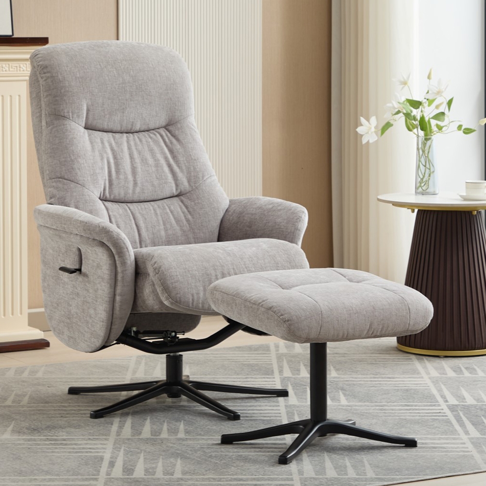 Fairway Furniture Naples Swivel Recliner Chair and Stool Set - Fairway ...