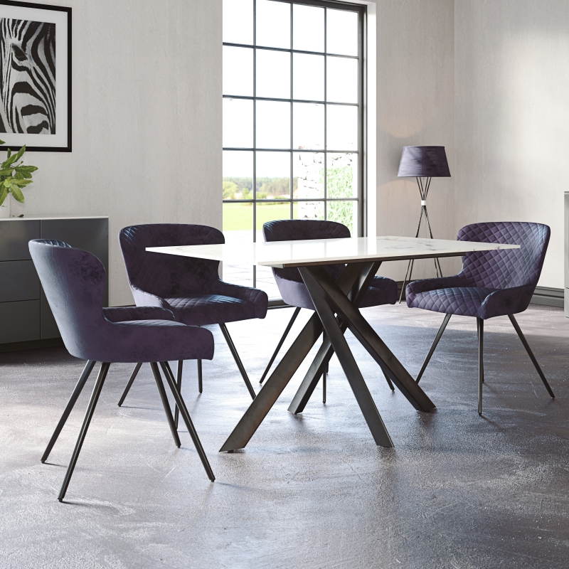 Fairway Furniture Aston Compact Fixed Top Dining Table - 135cm ...