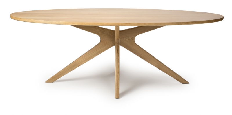 Fairway Furniture Haven Oval Fixed Top Dining Table - Star Base - 200cm ...